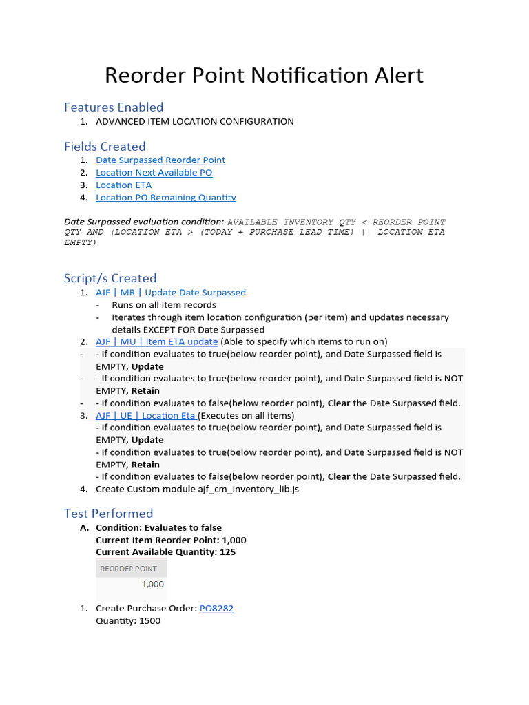 Reorder Notification Alert | PDF | Computing | Software Engineering