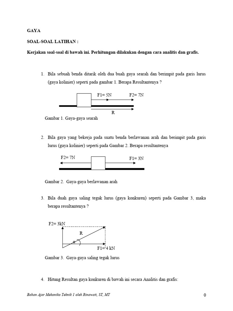 BAB II GAYA (Latihan) | PDF