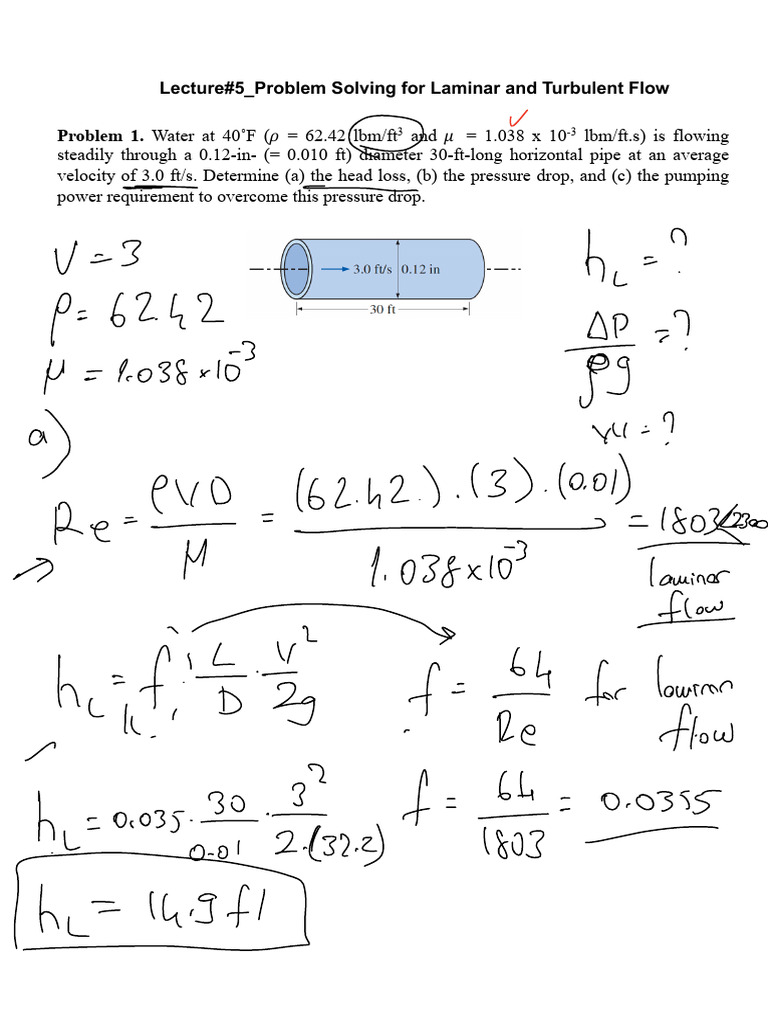 Lecture#5 - Problem Solving | PDF | Pump | Fluid Dynamics