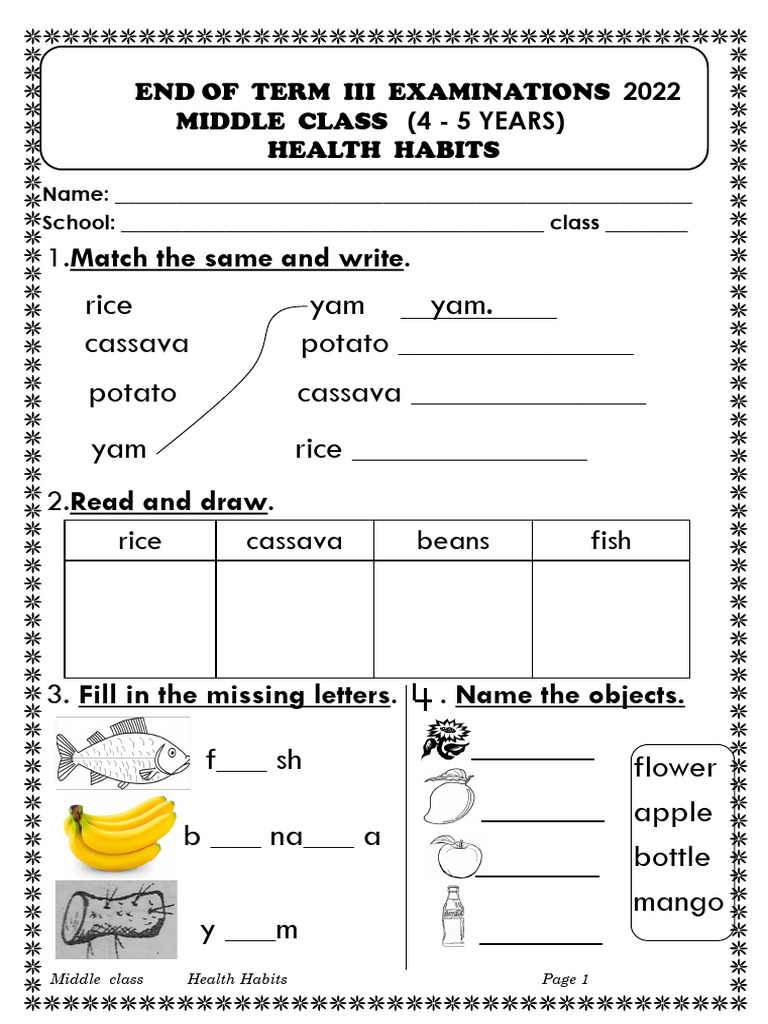 Middle Class Health Habits | PDF