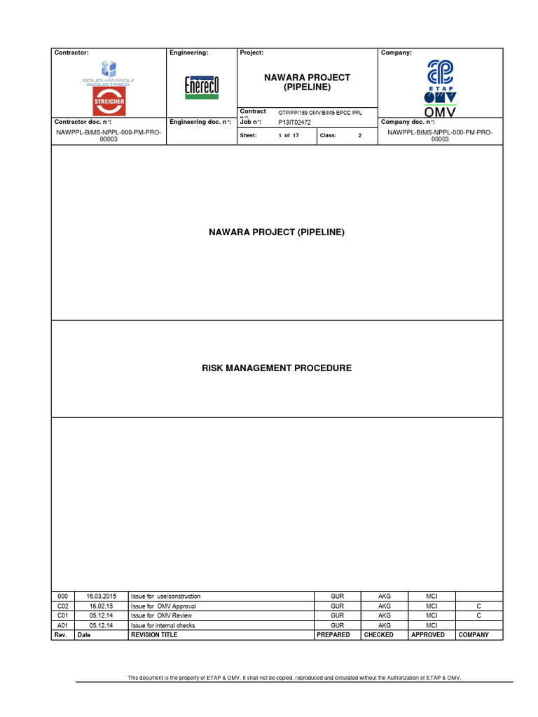 Risk Management Procedure | PDF | Risk | Risk Management