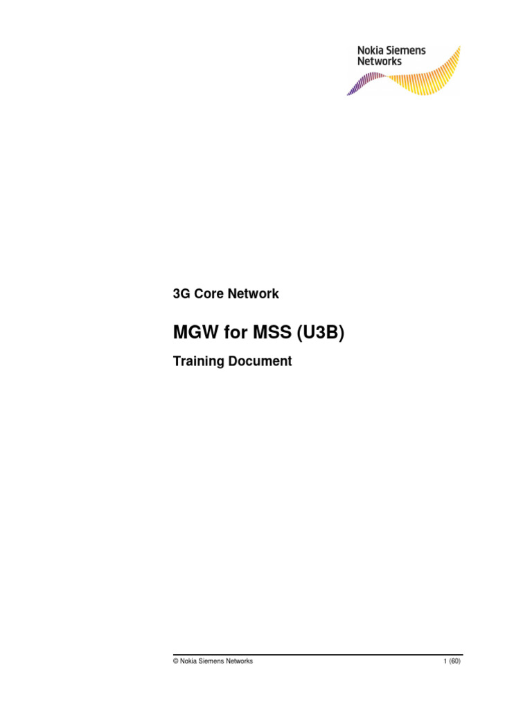 3G Core Network MGW For MSS (U3B) Training Document | PDF
