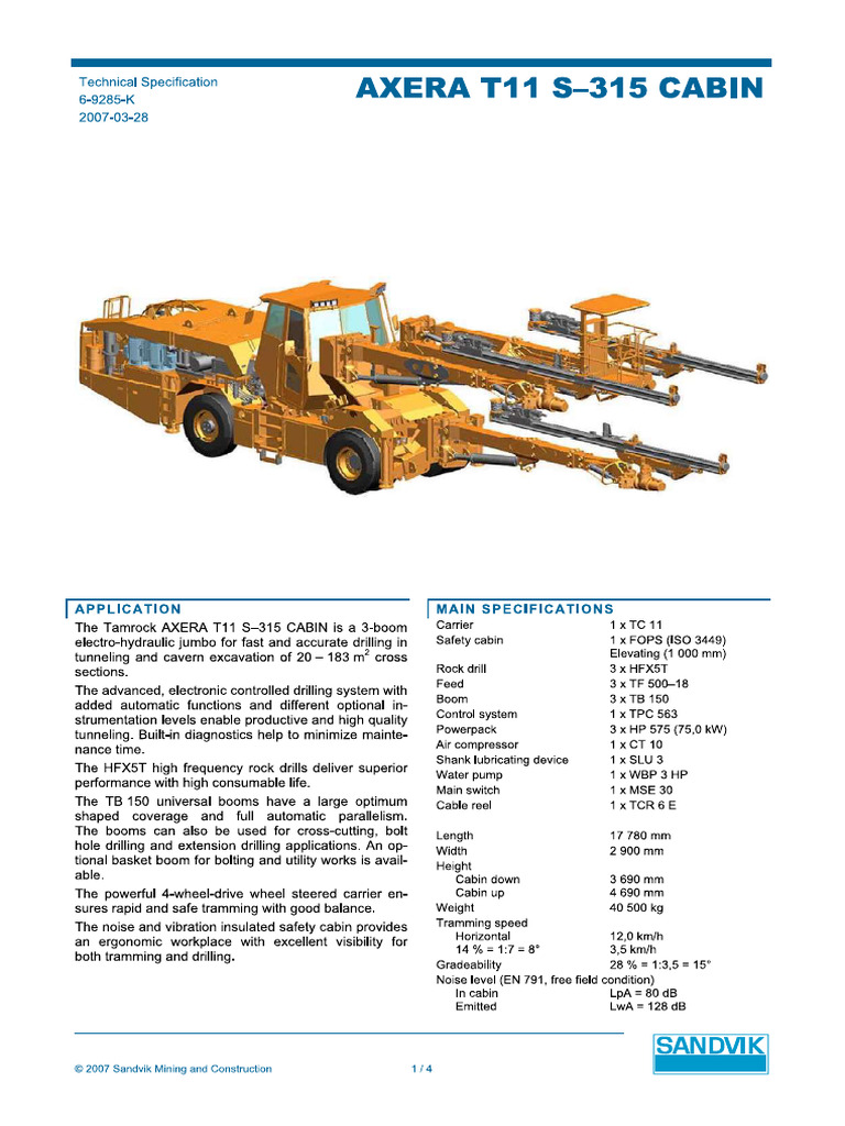Especificaciones T11 BC | PDF
