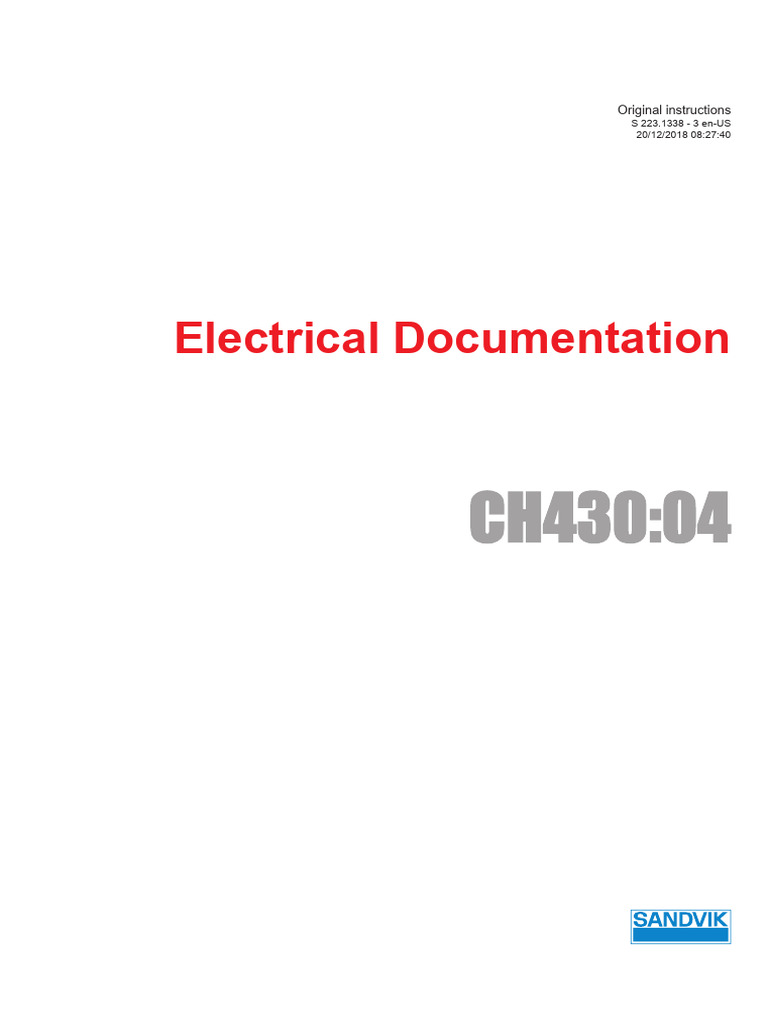 09.CH430-04 Electrical Documentation S223.1338-03.en | PDF