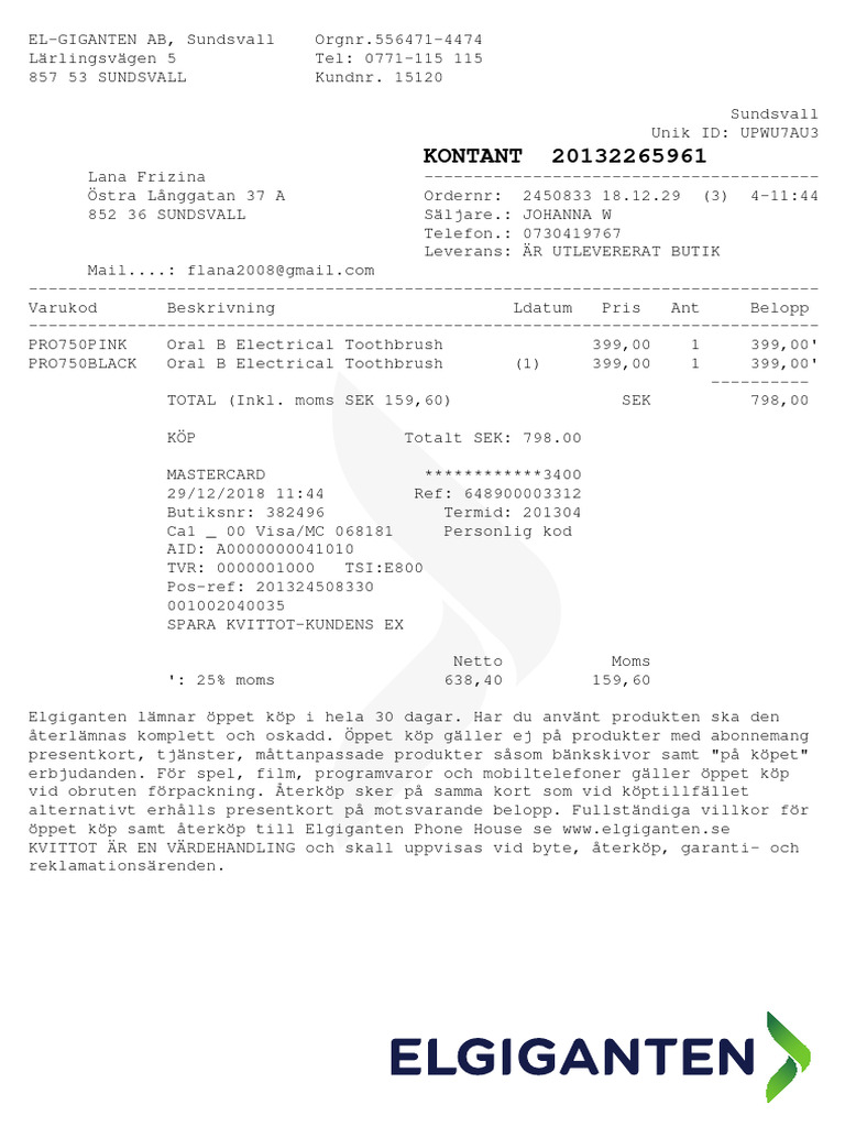 Kontant 20132265961 | PDF