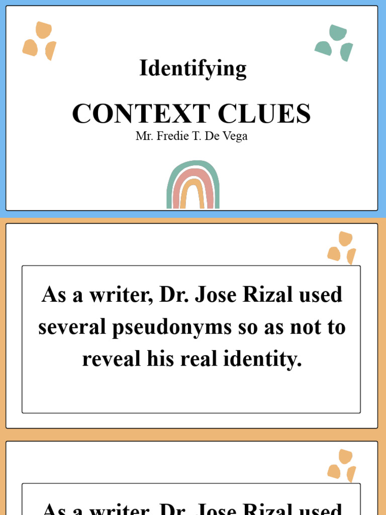 Lesson 1-Context Clues. | PDF