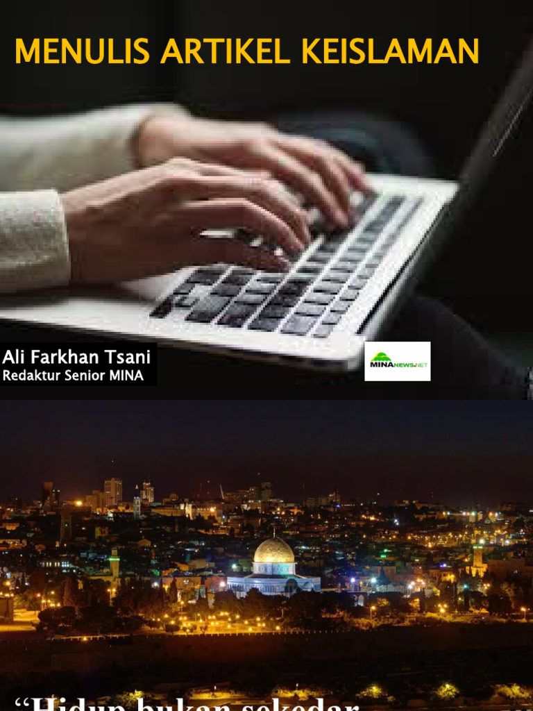 Materi Tadrib Bimbingan Menulis Artikel Keislaman | PDF