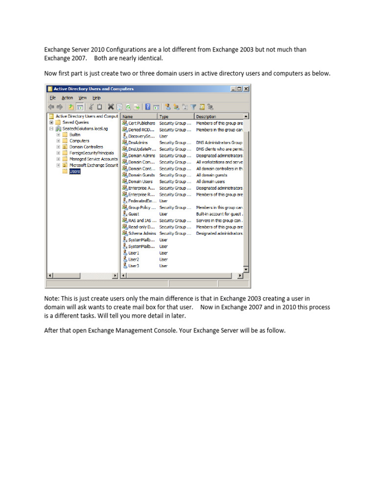 Exchange Server 2010 Configuration | PDF | Microsoft Exchange Server ...