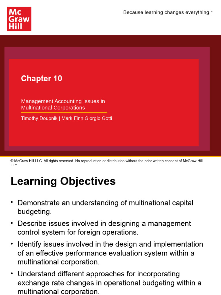Doupnik 6e Chap010 PPT Accessible GM Output | PDF
