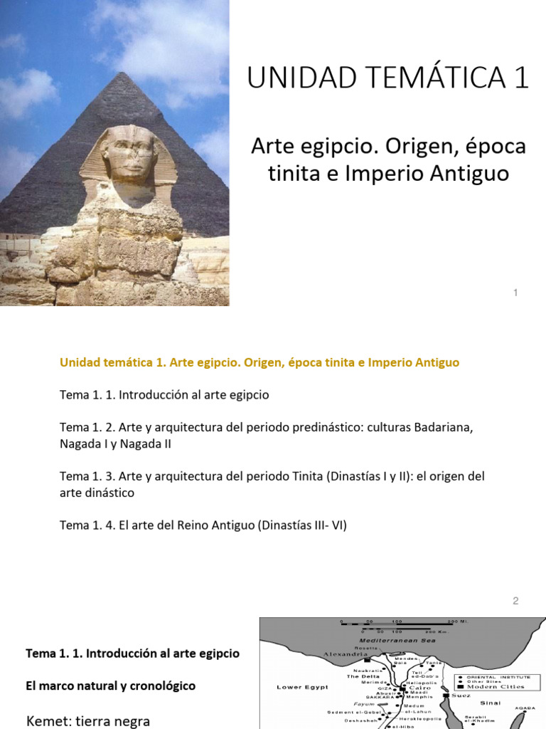 Arte Egipcio: Época Tinita y Orígenes | PDF | Antiguo Egipto | Pirámide