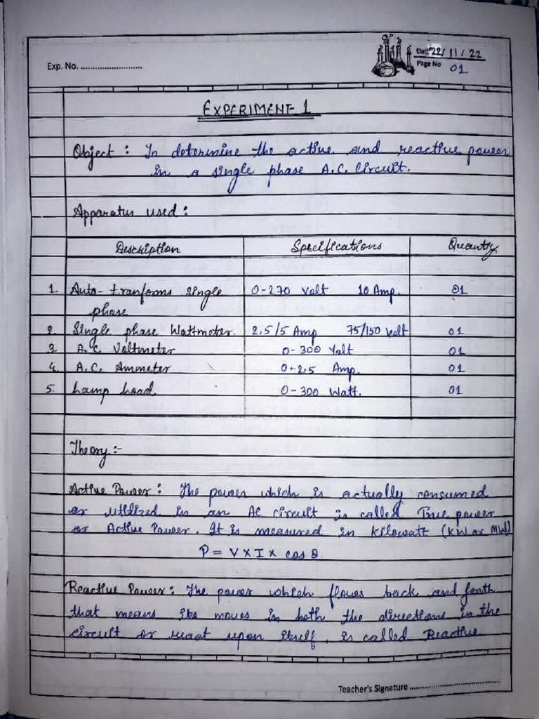 BEEE Practicals | PDF