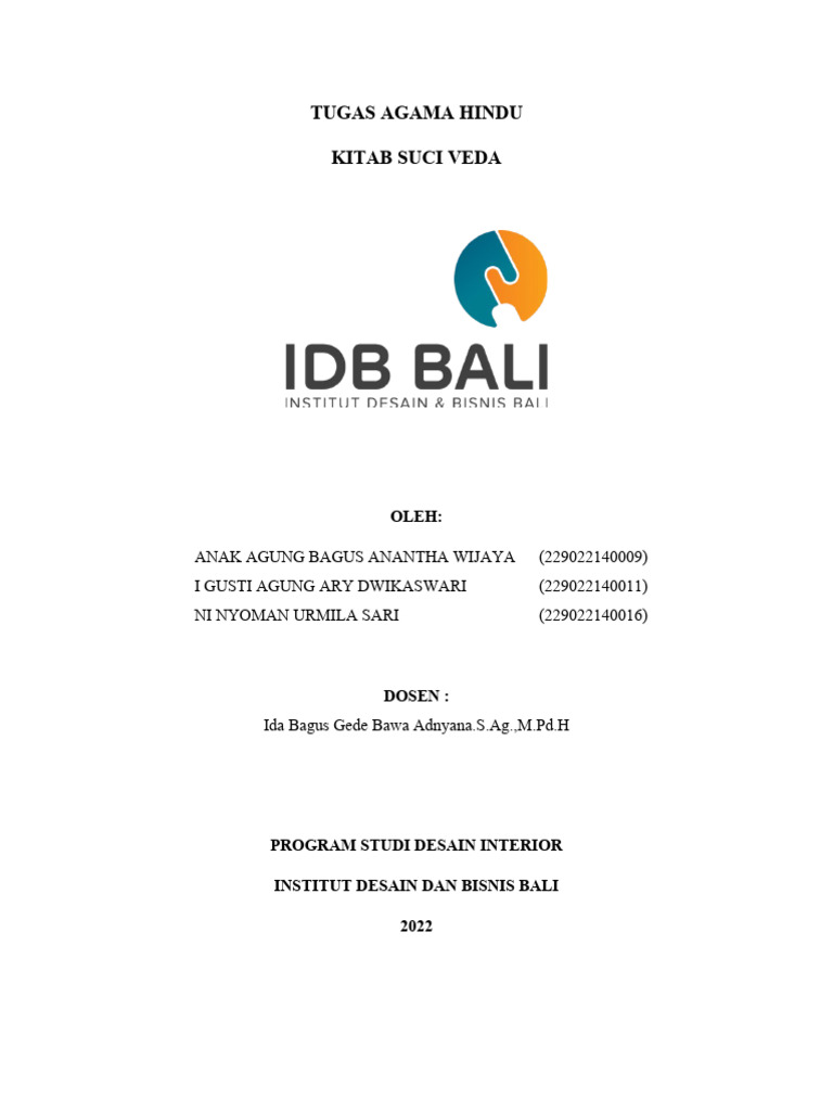 Kitab Suci Veda | PDF | Agama & Spiritualitas