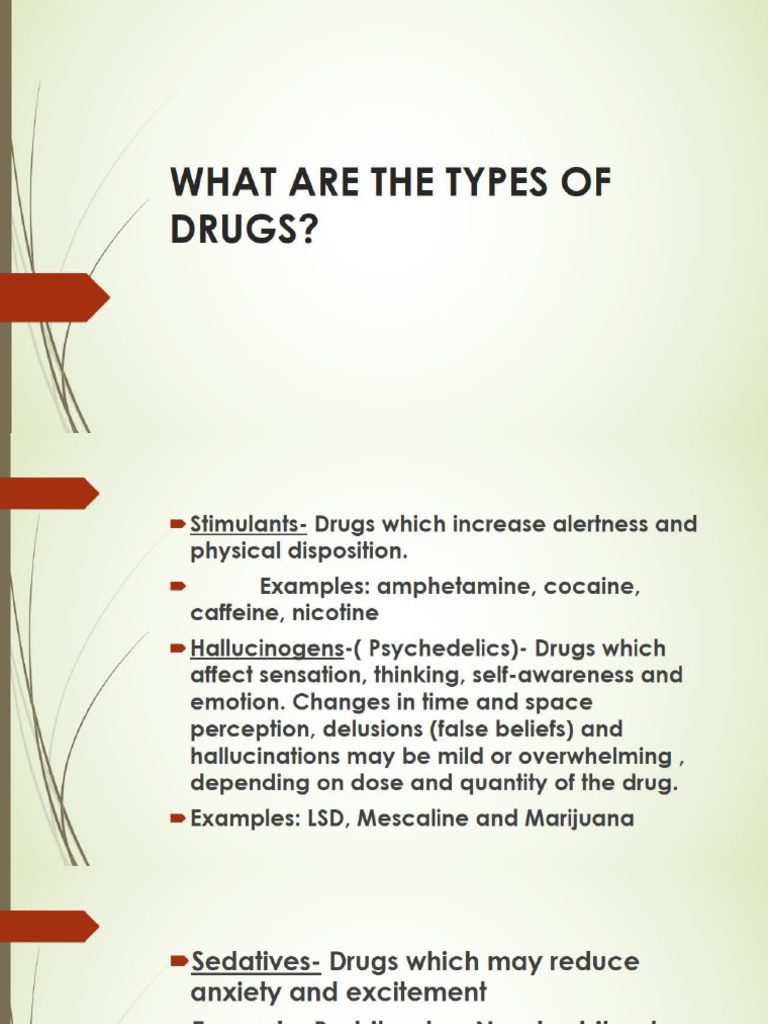 Types of Drugs | PDF