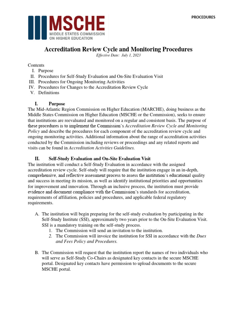 Accreditation Review & Monitoring Guide | PDF | Regulatory Compliance ...