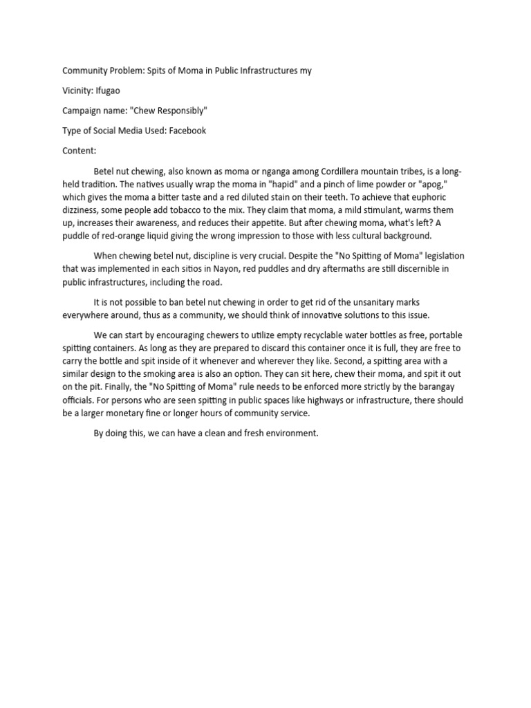 Community Problem | PDF