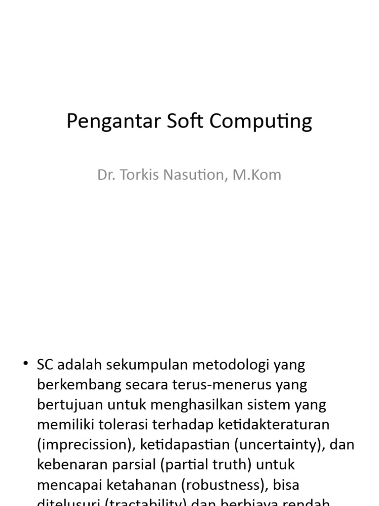Soft Computing untuk Pemula | PDF | Seni