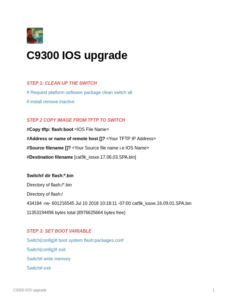 C9300 IOS Upgrade 1686217041 | PDF | Computers