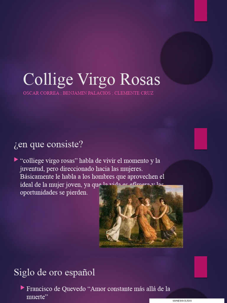 Collige Virgo Rosas | PDF