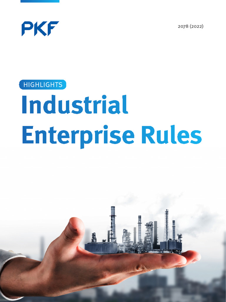 Industrial Enterprise Rules 2078 Overview | PDF | Taxes | Loans