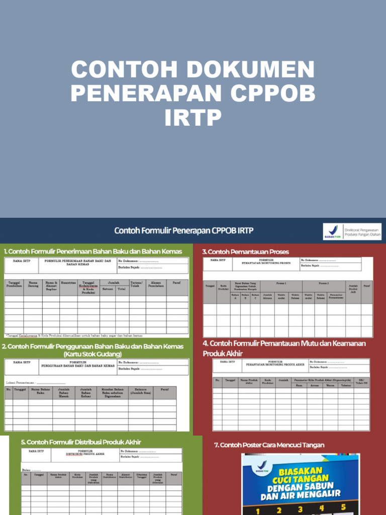 Contoh Dokumen Penerapan Cppob Irtp | PDF