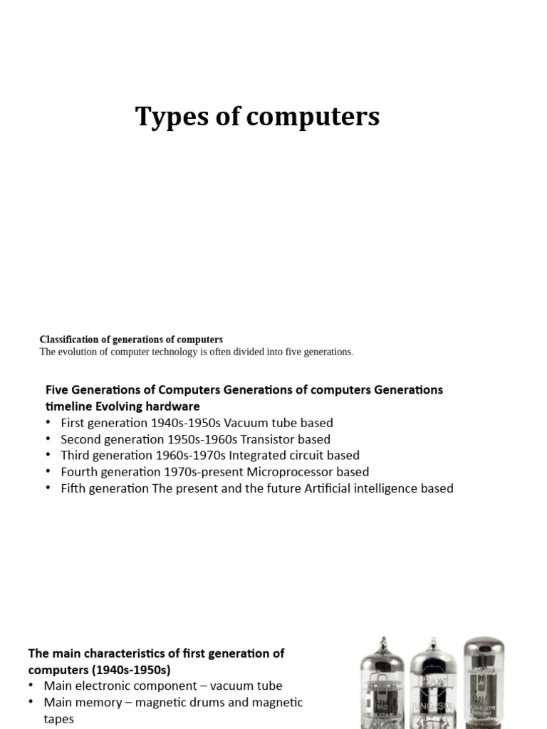 Types of Computers | Download Free PDF | Computer Hardware | Random Access Memory