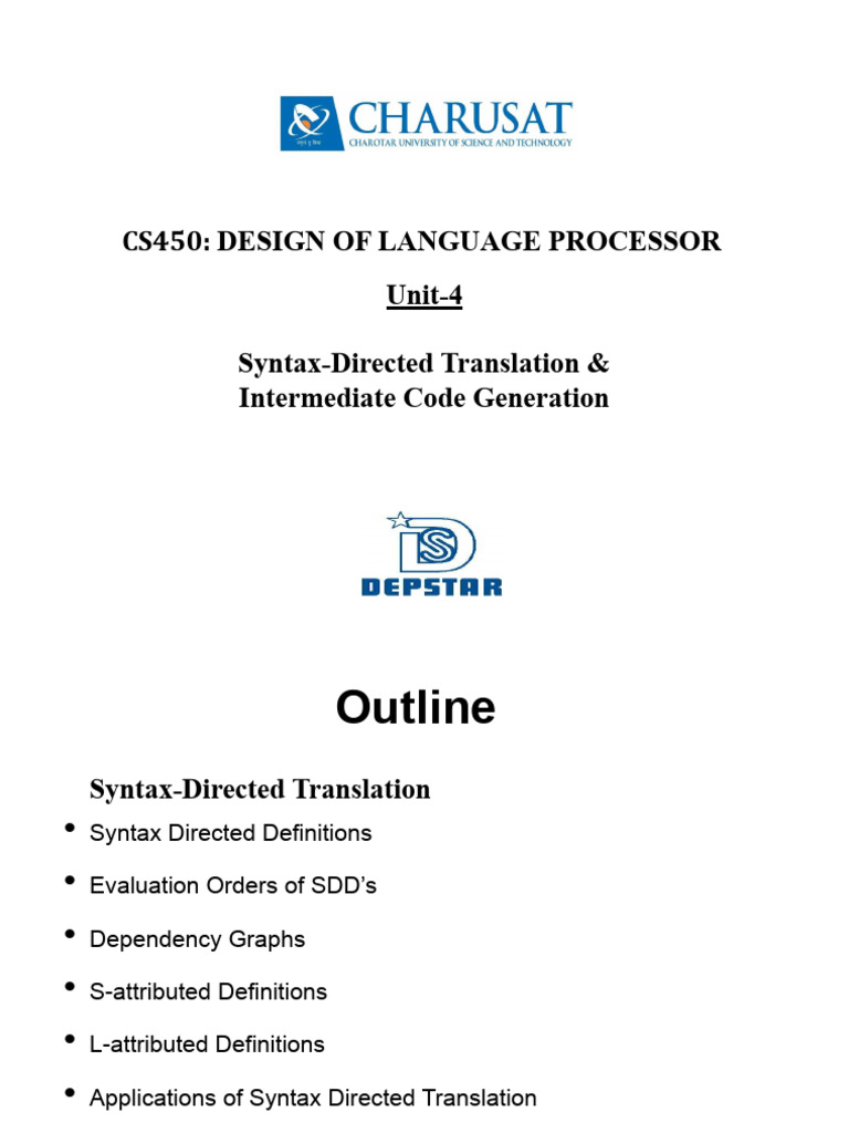Unit 4 Syntax-Directed Translation & Intermediate Code Generation | PDF ... Unit 4 Syntax-Directed Translation & Intermediate Code Generation | PDF ...