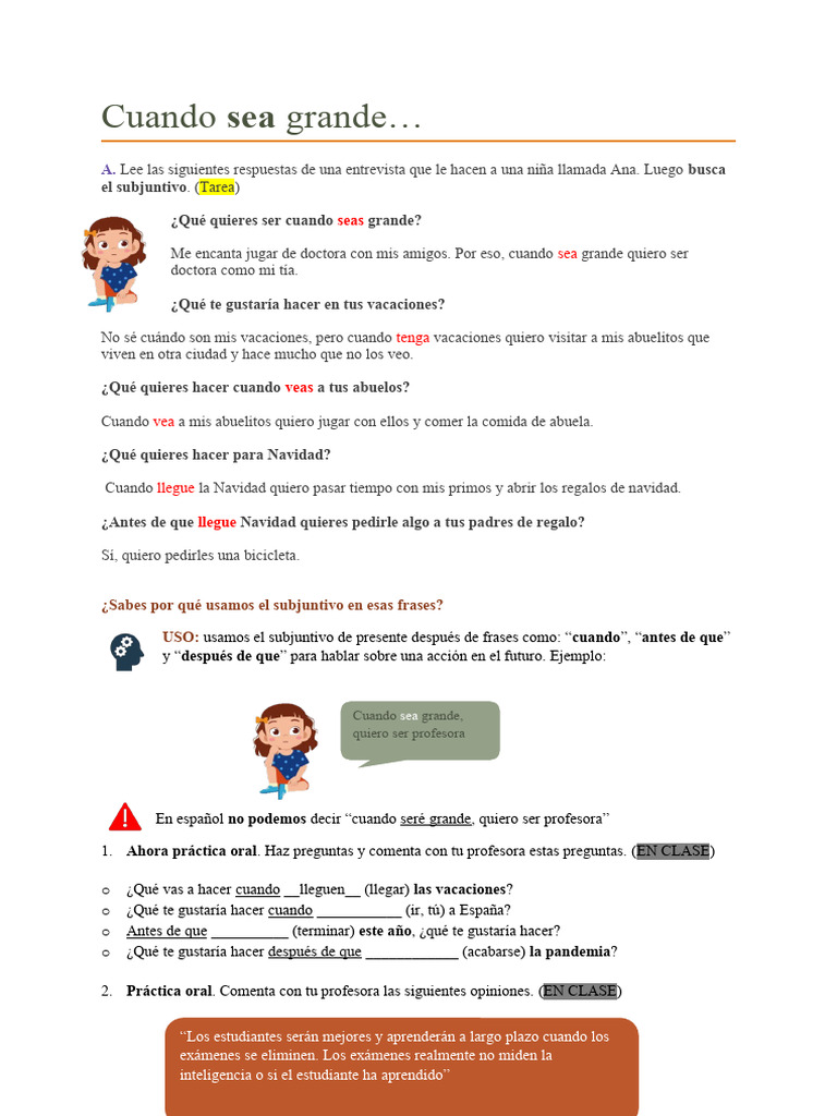 Subjuntivo de Futuro Youngmin | PDF | Relaciones personales, crianza y ...