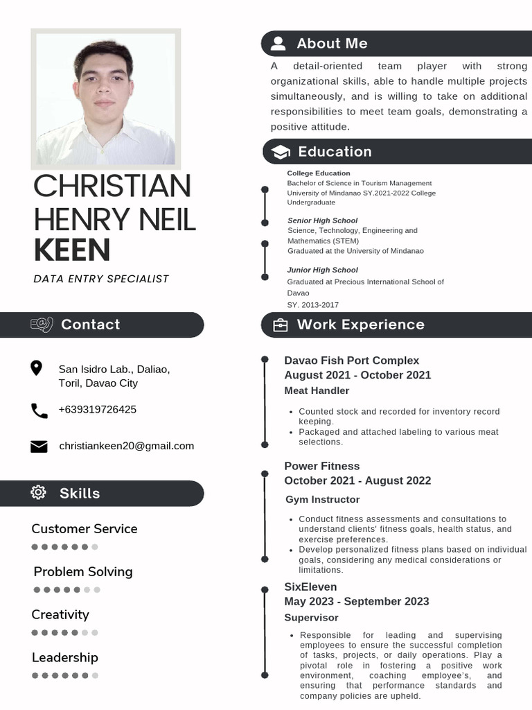 Christian Henry Keen1 Resume | PDF | Business