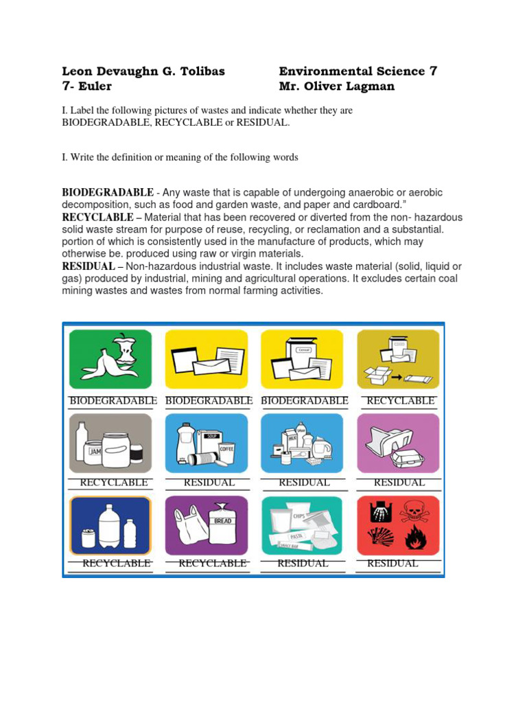 Environmental Science Q4 W1 Written | PDF | Science & Mathematics