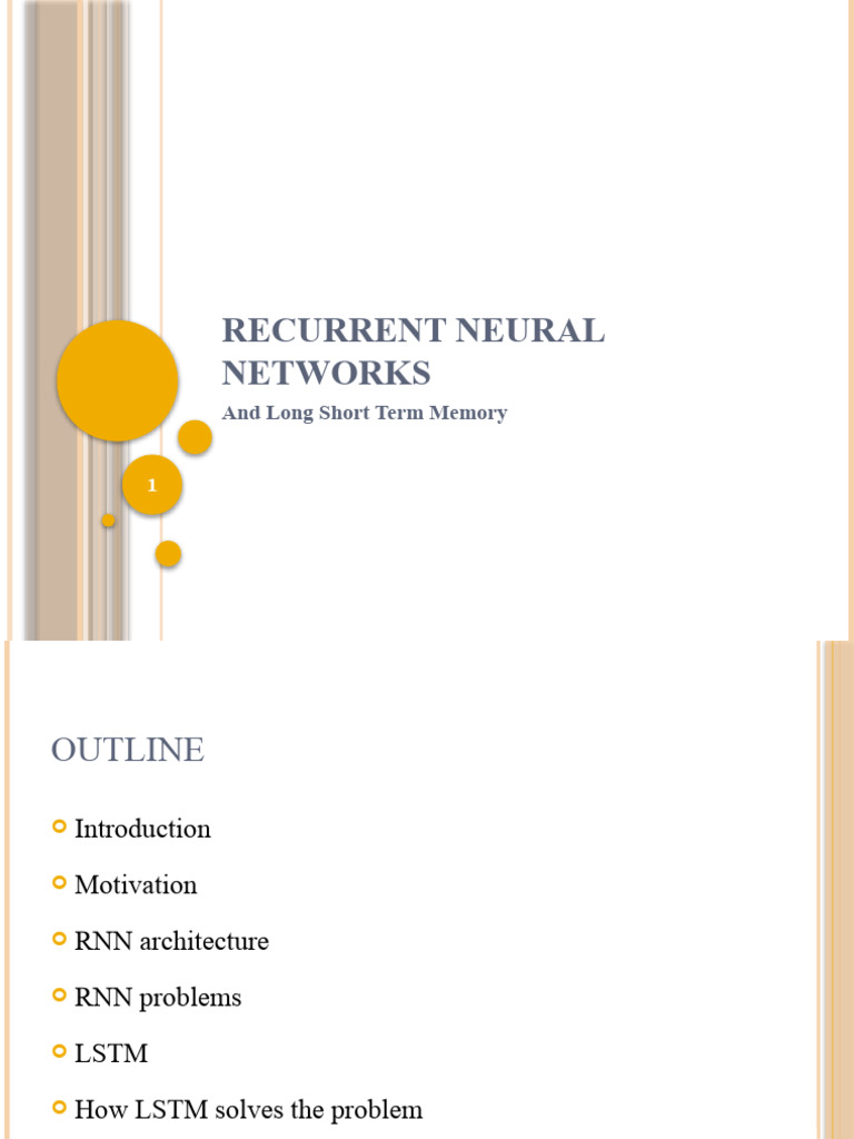 Recurrent Neural Networks | PDF
