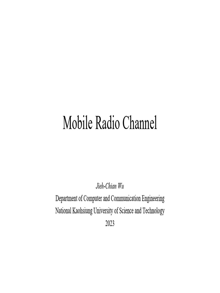 Lect02 Mobile CH | PDF