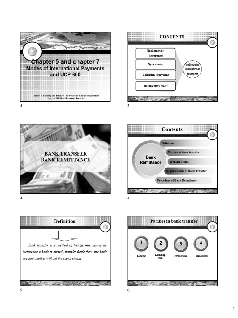 Chapter 5.7. Modes of International Payments and UCP 600 | PDF