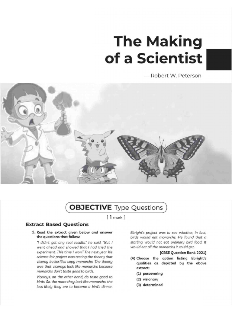 The Making of A Scientist MCQ | PDF