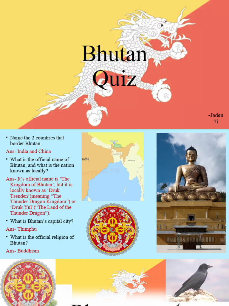 Bhutan General Knowledge Quiz | PDF