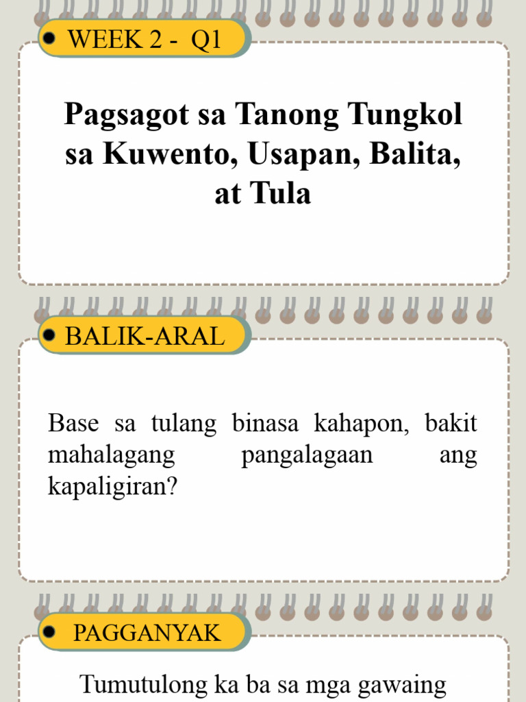 FIL W2Q1 Day 3 | PDF