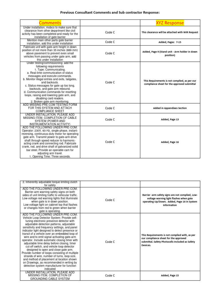QCP For Gate Barrier 6-9 | PDF | Electrical Wiring | Detector (Radio)