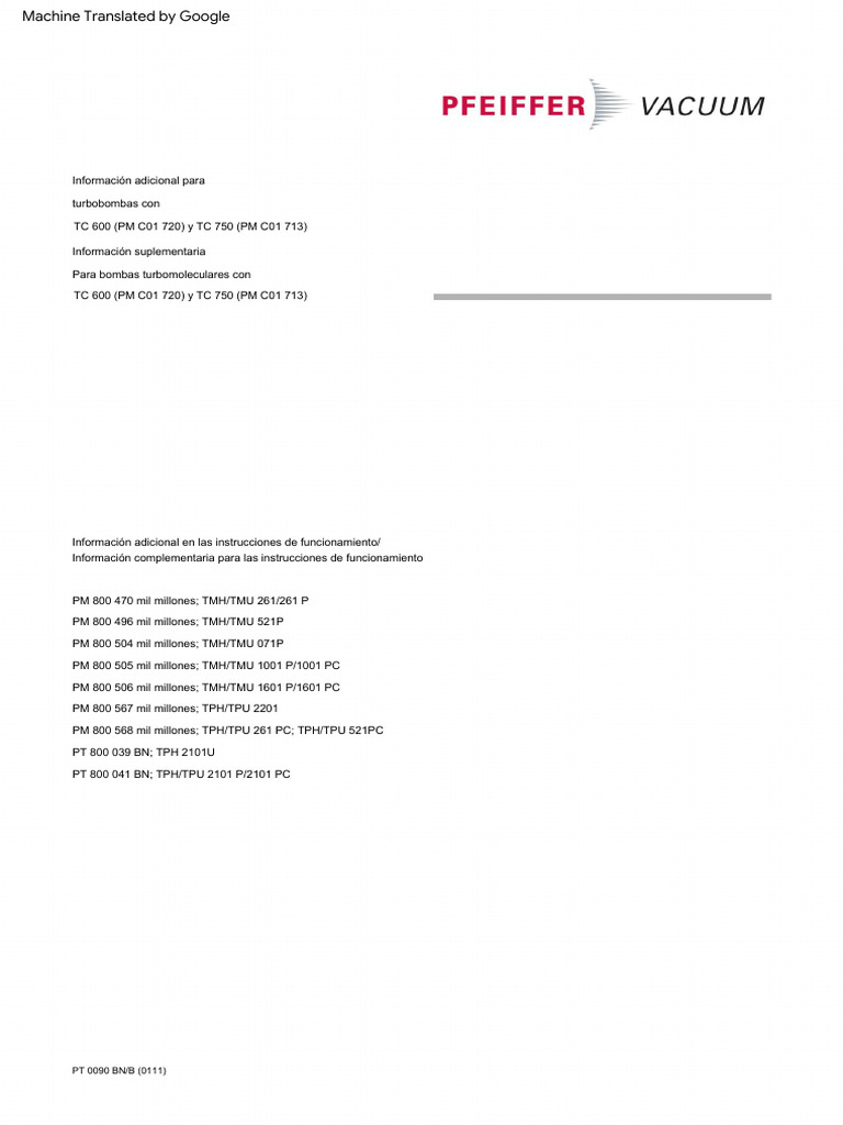 Manual de operación TC 600 y TC 750 | PDF | Conector eléctrico ...