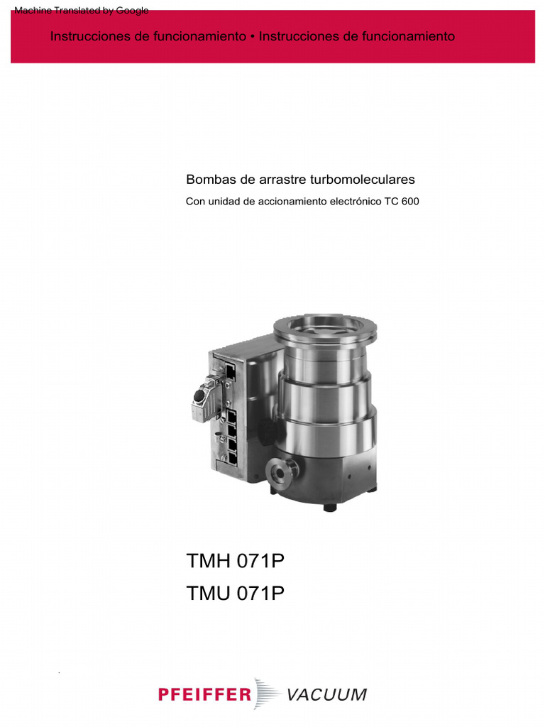 Manual de uso TC 600 y TMH 071P | PDF | Bomba | Calor
