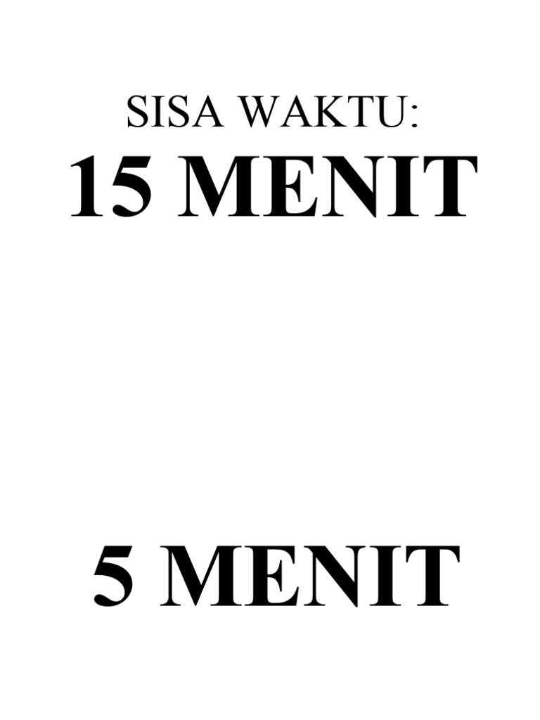 Time Keeper (Print 2 Rangkap) | PDF