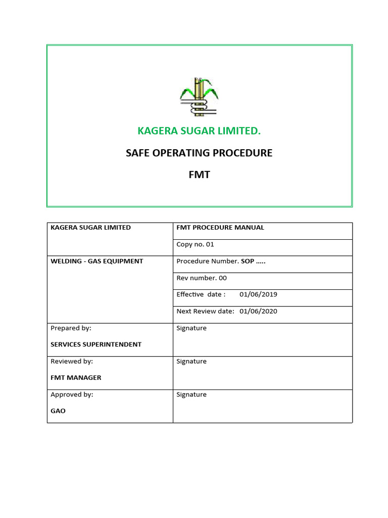 Sop 02 Gas Welding Equipment | PDF | Mechanical Engineering | Gases
