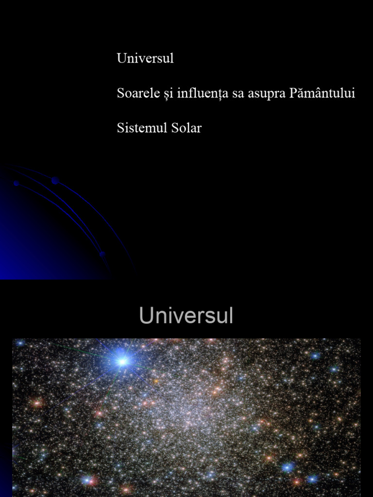 Universul Si Sistemul Solar | PDF