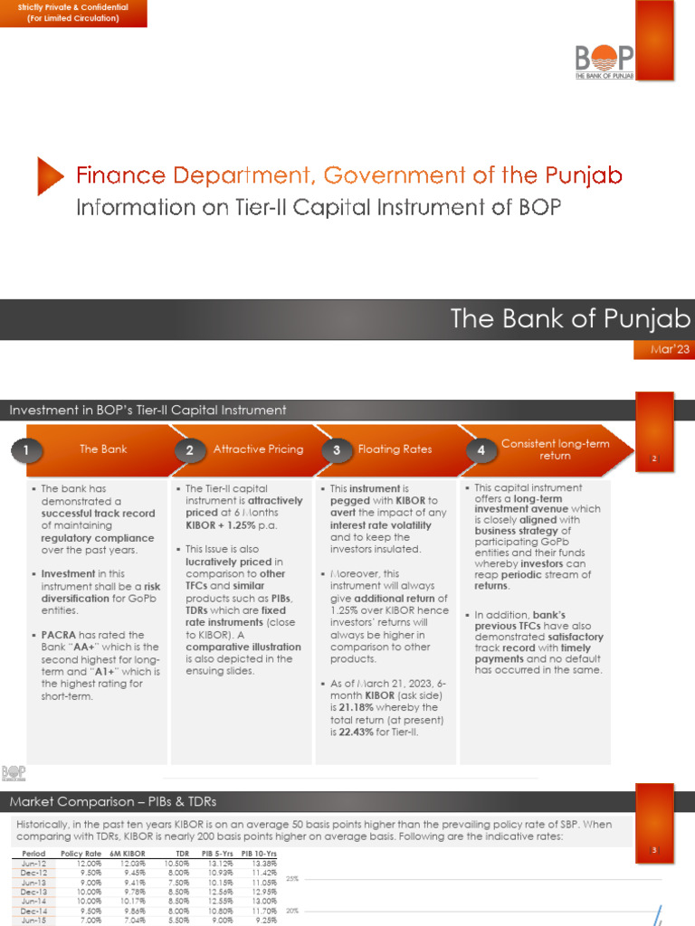 Info - BOP Tier 2 Capital Instrument | PDF | Bond Credit Rating | Investing