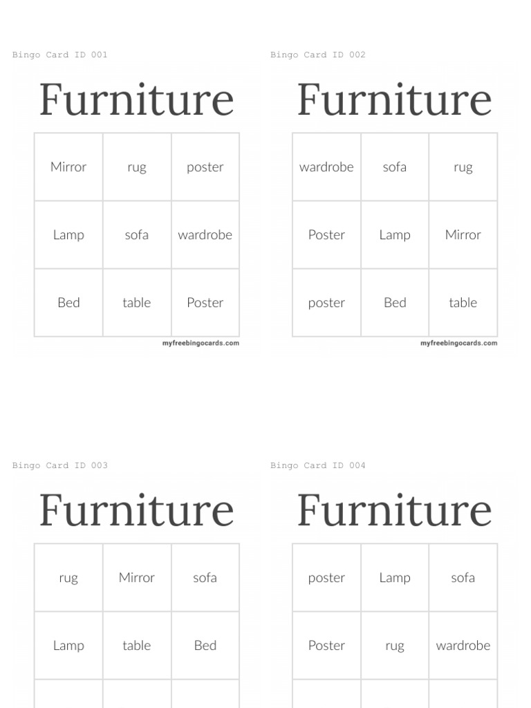 Furniture - Bingo 3 15 | PDF | Furniture | Manufactured Goods
