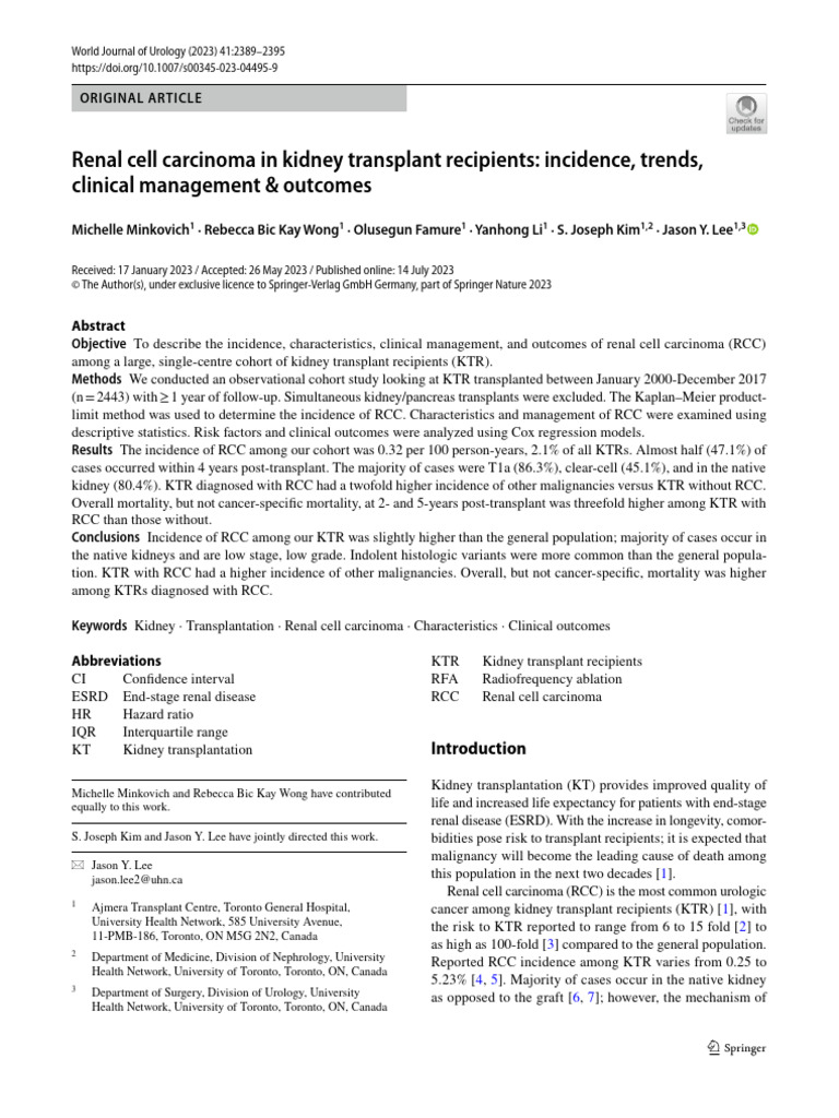 Articol - JO UROLOGY - 2023 | PDF