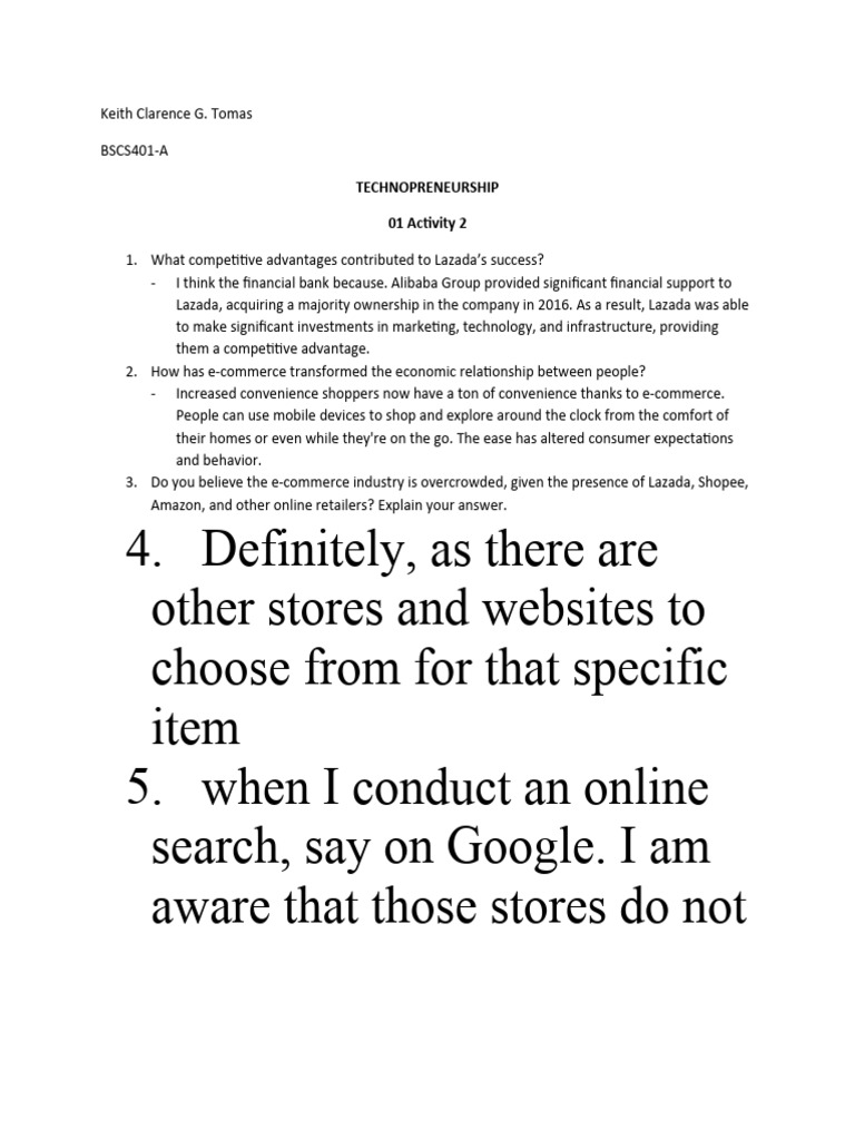 Techno 01 Activity 2 | PDF