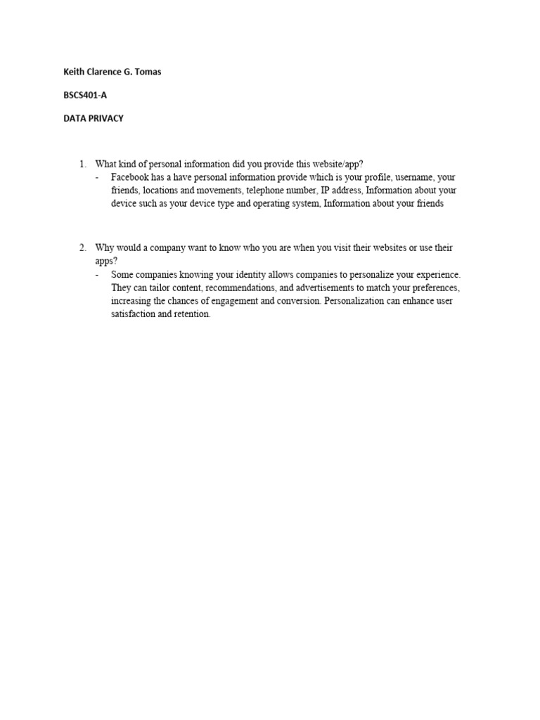 Data Privacy Insights for Students | PDF | Career & Growth | Social Science