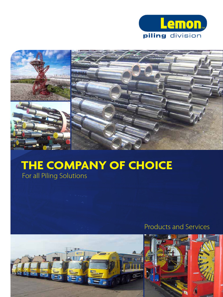 Lemon Piling Brochure | PDF | Deep Foundation | Logistics