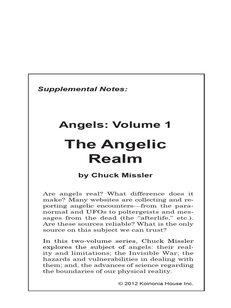 Angels Volume 1 - The Angelic Realm | PDF