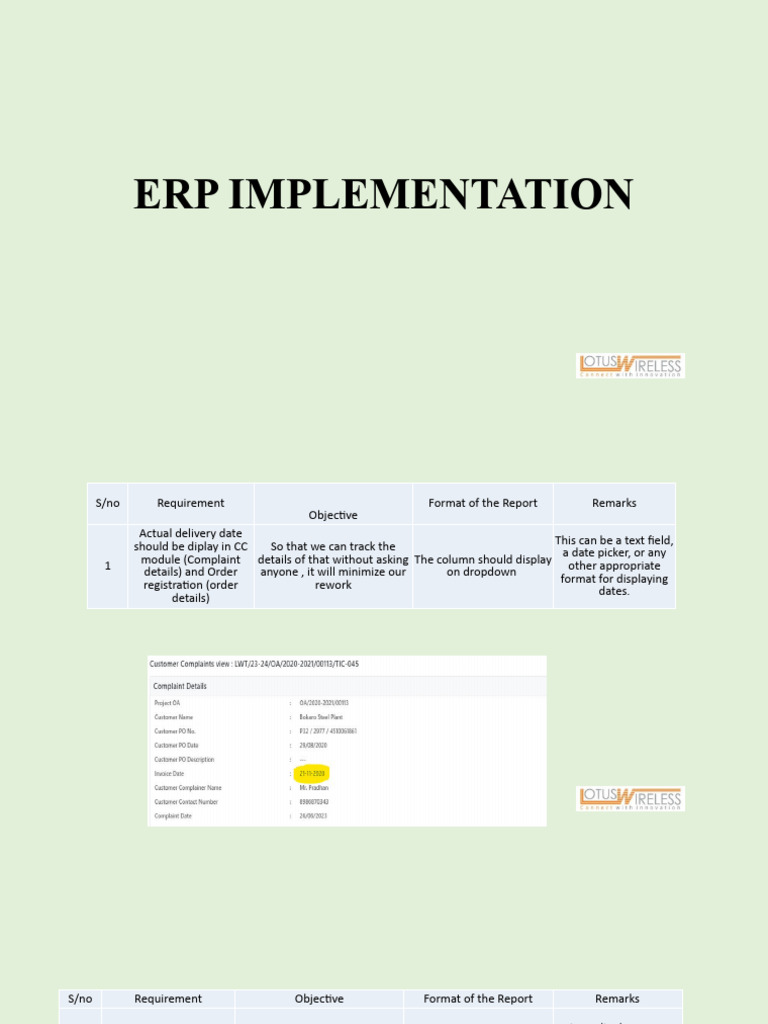 Erp Implementation | PDF