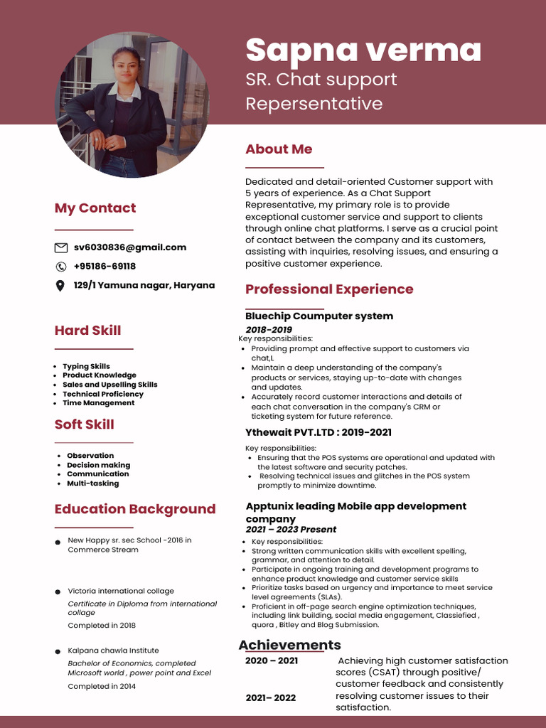 Sapna Resume (CV) | PDF